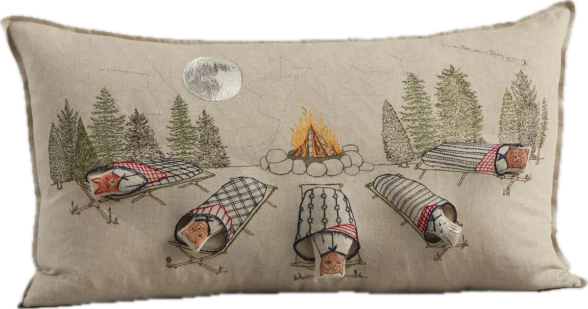 Critter Camp Out Pillow – Thomas Lee Living