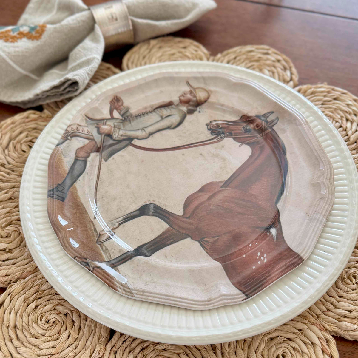 English Horseman Dinnerware - Set of 6 – Thomas Lee Living