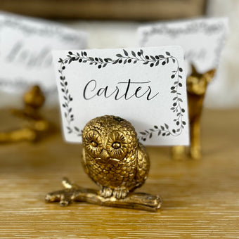 Enchanted Forest Owl Place Card Holder – Thomas Lee Living
