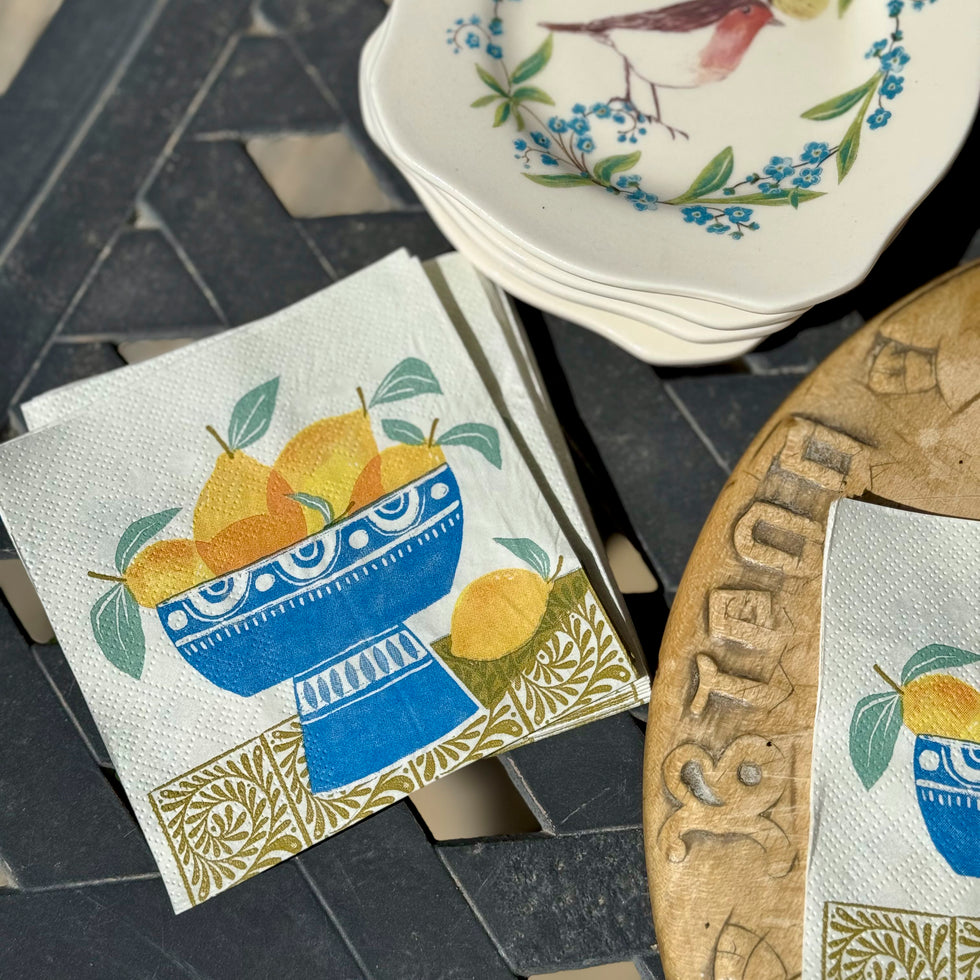 Lemon Love Cocktail Napkins - Pack of 50 – Thomas Lee Living