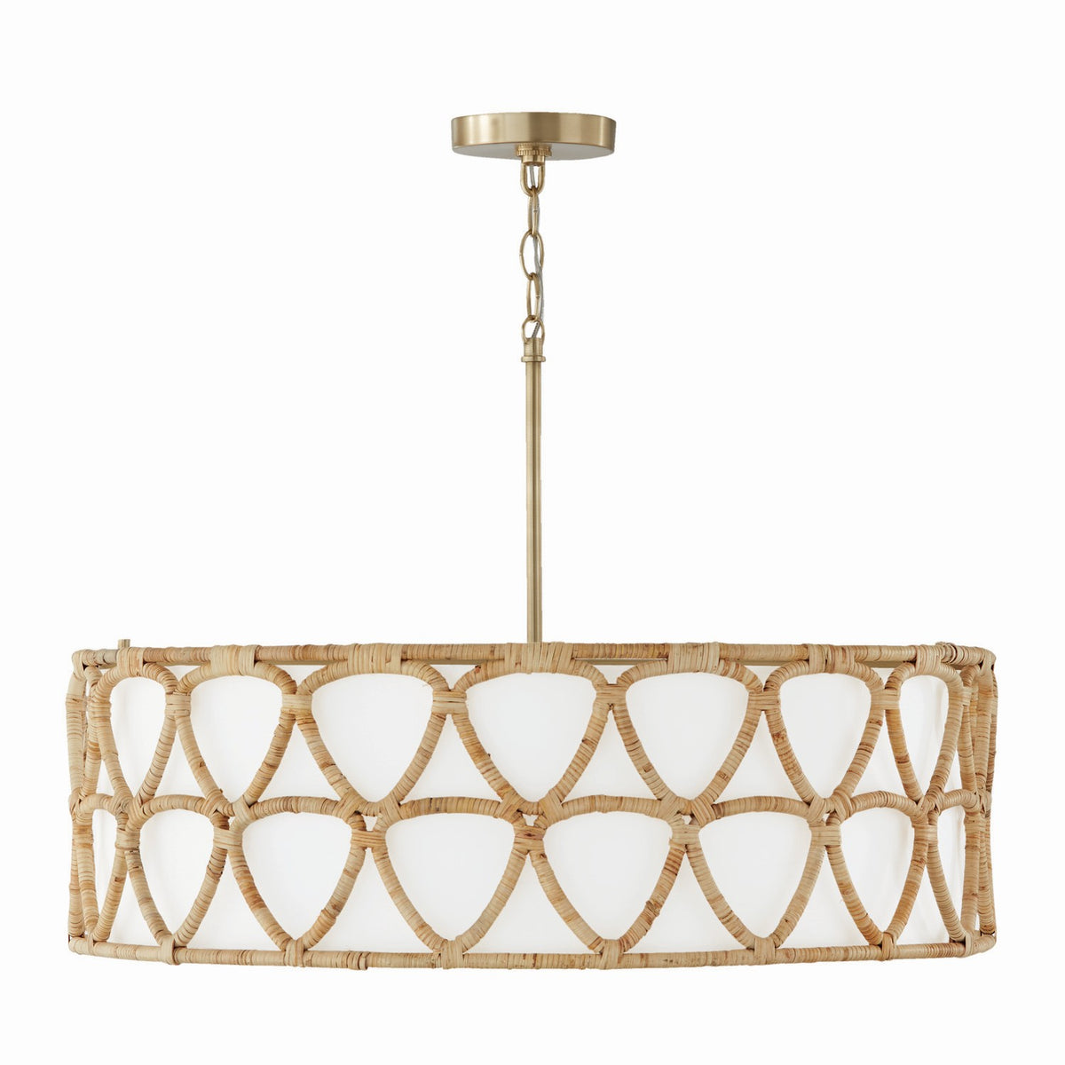 Capital Lighting Tulum Four Light Pendant in Matte Brass finish ( SKU ...